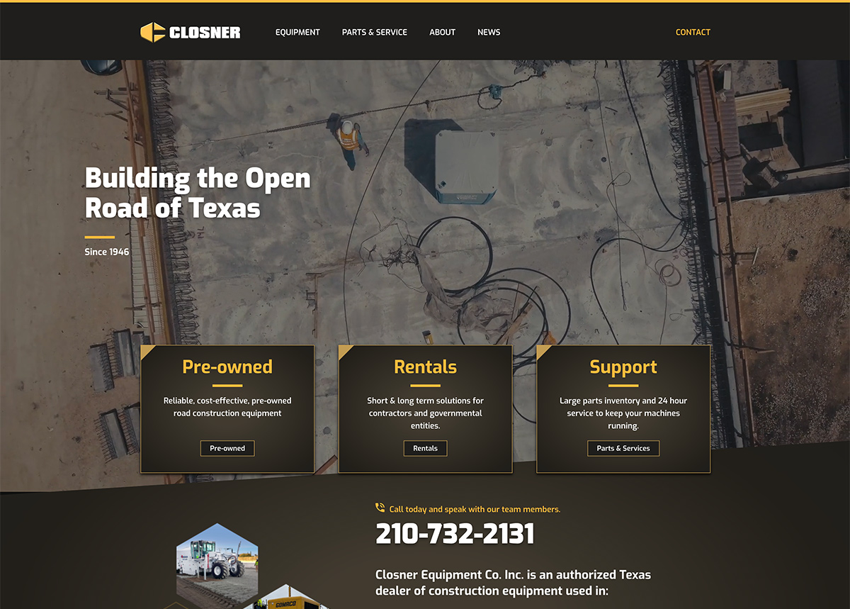 Closner Equipment Co. | Concrete Asphalt Equipment Rental Pre-Owned